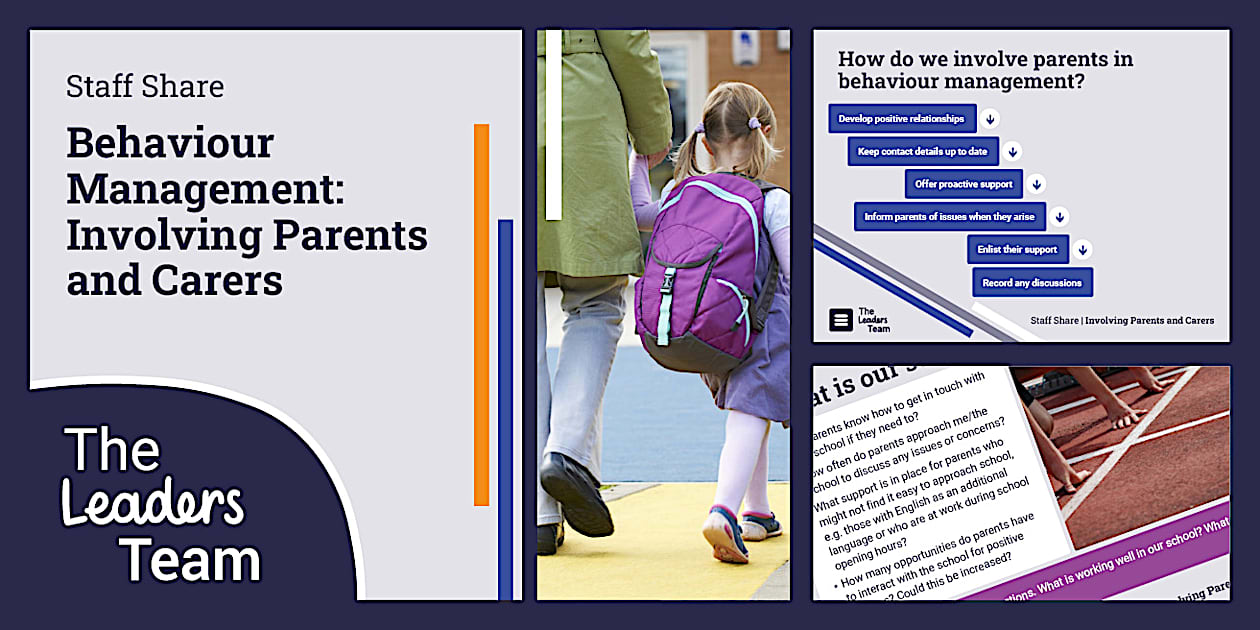 Behaviour Management Staff Share Involving Parents - SLT