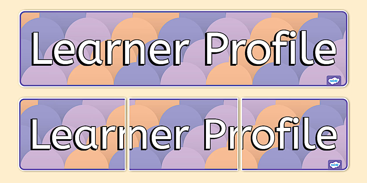 Learner Profile Display Banner (teacher made) - Twinkl