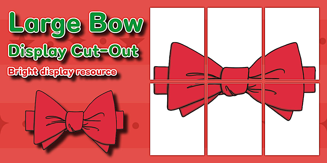 Large Bow Display Cut-Out