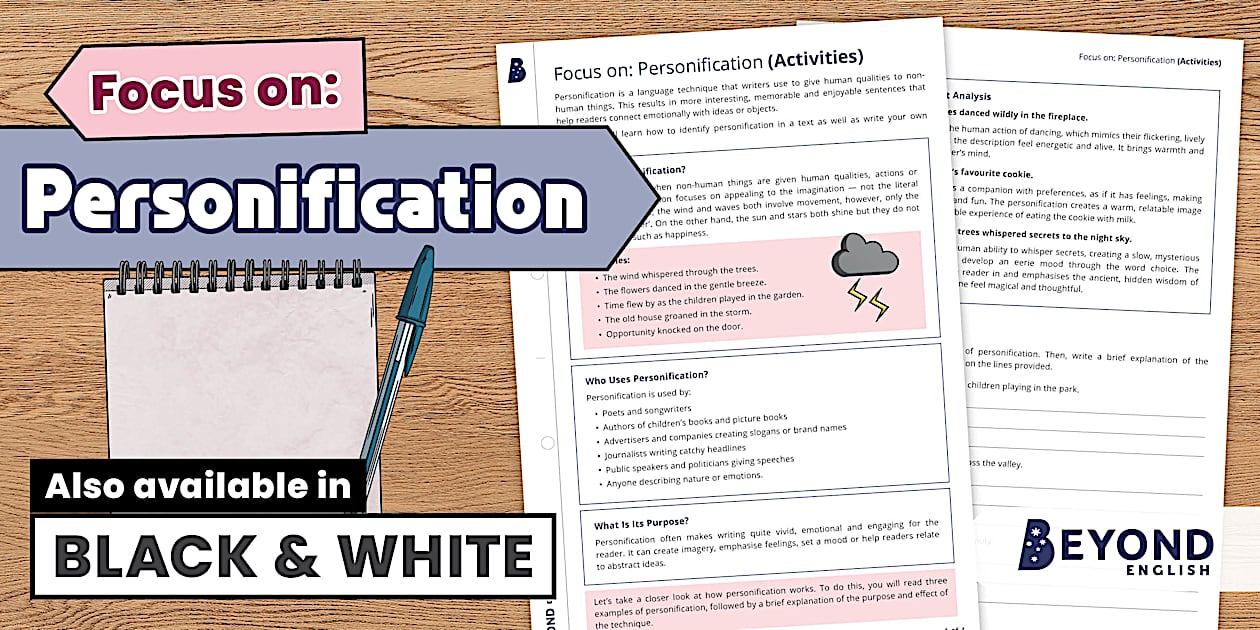 Focus on: Personification (Activities)