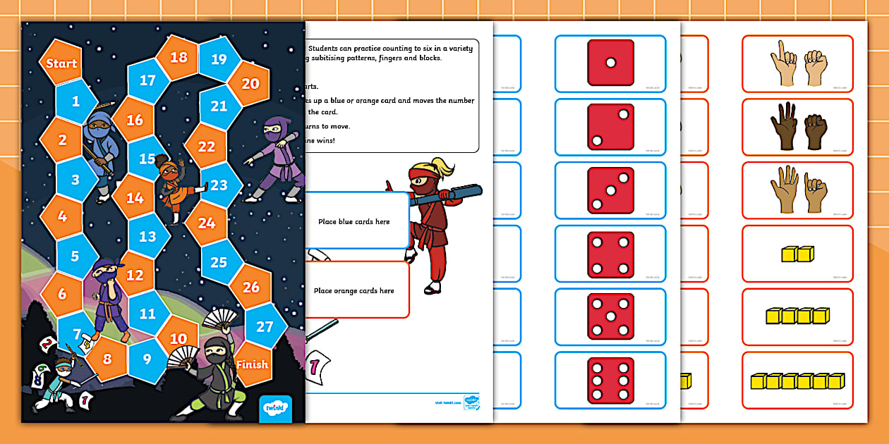 Count and Move Board Game (teacher made) - Twinkl