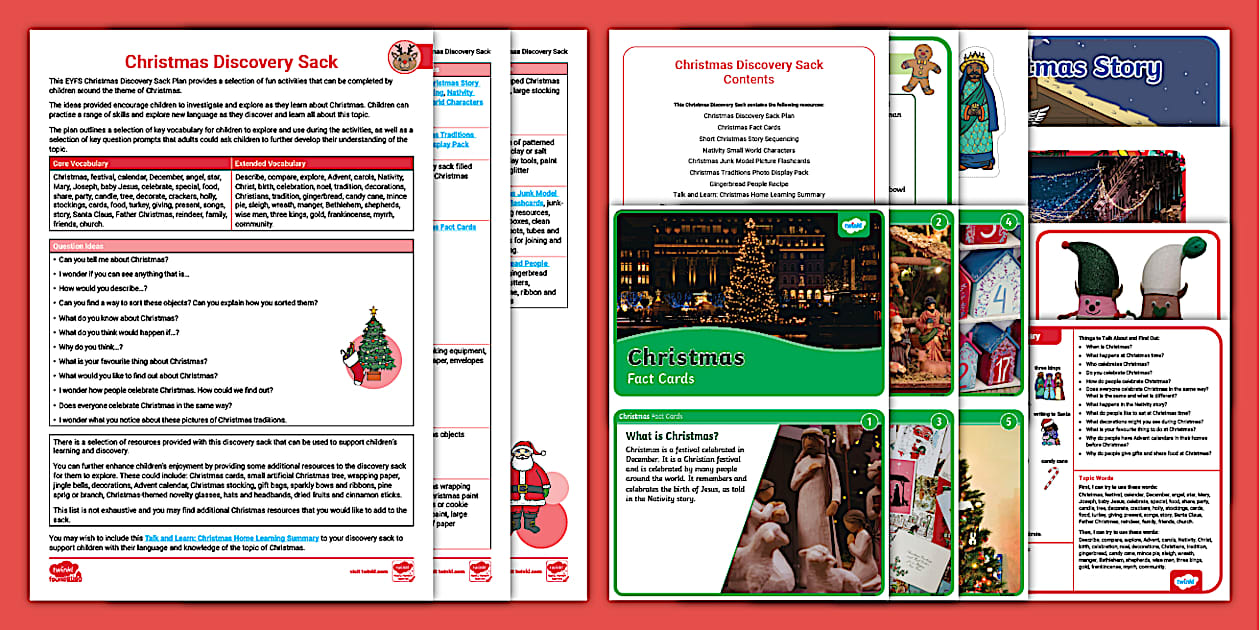 EYFS Christmas Discovery Sack Plan and Resource Pack