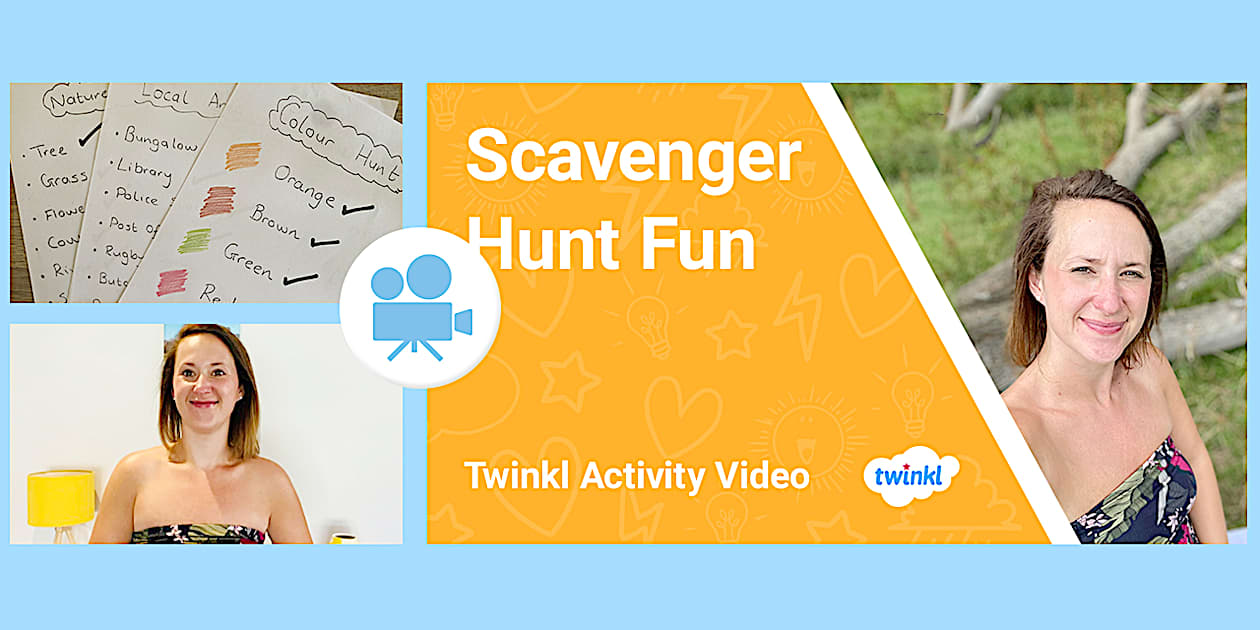 KS1 (Ages 5-7) Activity Video: Scavenger Hunt Fun - Twinkl