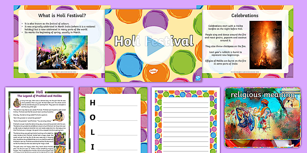 KS2 Holi Festival Resource Pack (teacher made) - Twinkl