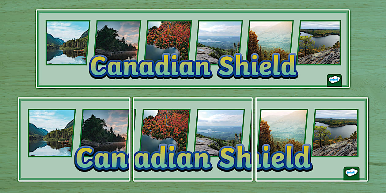 Canadian Shield Photo Display Banner (teacher made) - Twinkl