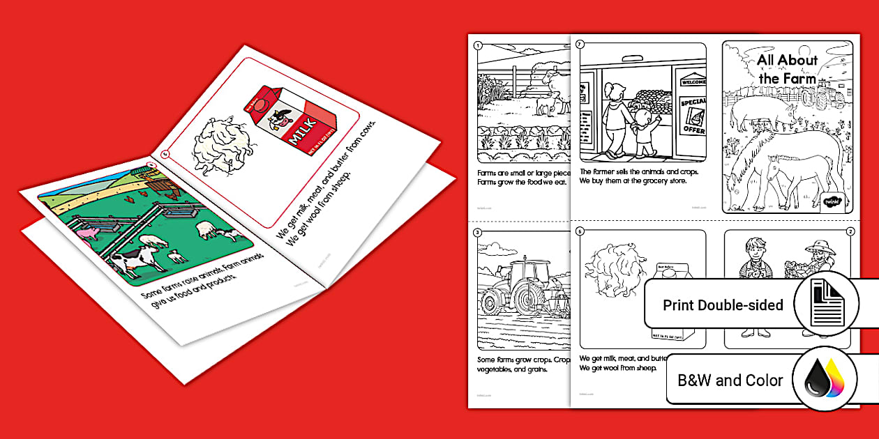 All About the Farm Emergent Reader (profesor hizo) - Twinkl