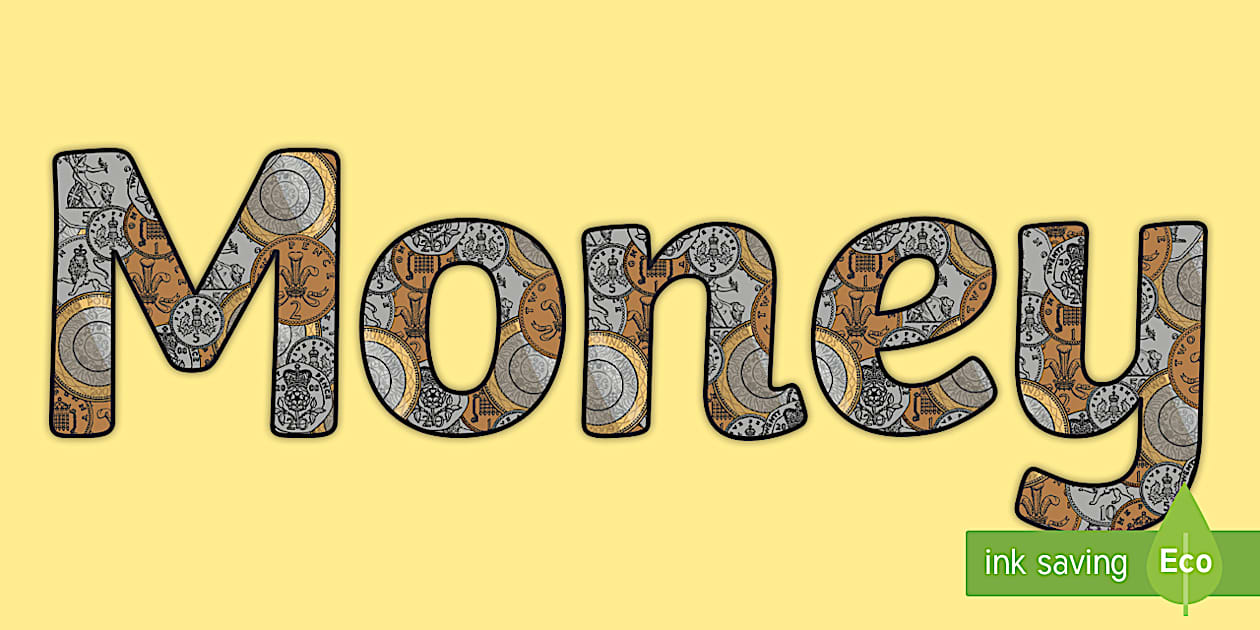 Cursive Money: Coins Display Lettering (teacher made)