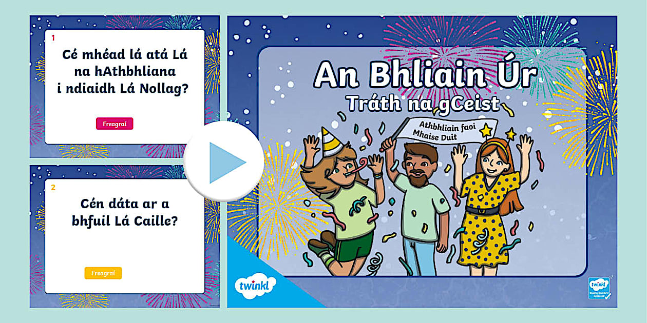 An Bhliain Úr Tráth na gCeist PowerPoint (teacher made)