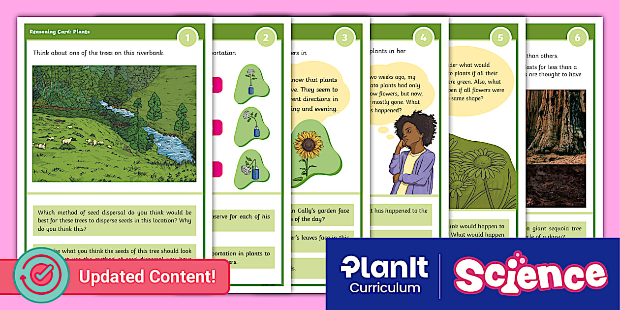 Y3 Plants: Reasoning Cards (teacher made) - Twinkl