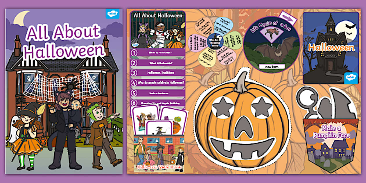 All about Halloween Lapbook - Twinkl
