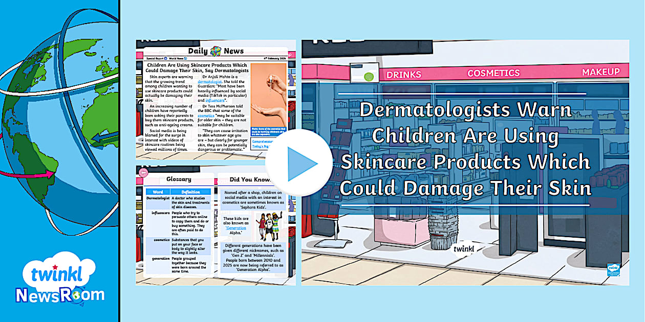 Children Are Using Skincare Products Which Could Damage Their Skin, Say