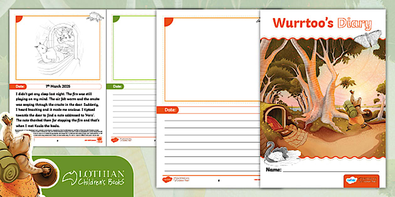 'Wurrtoo' Diary Entry Activity Sheet | Twinkl