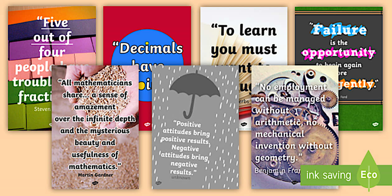 14 Inspiring Maths Quotes For Students - Twinkl Resources