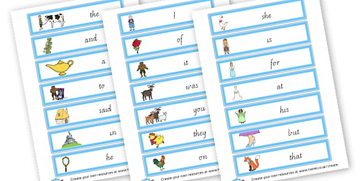 Traditional Tales Themed 100 Common Words (teacher made)