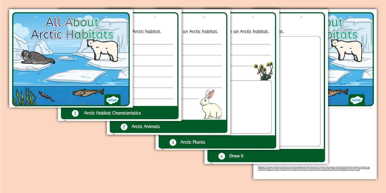 The Arctic Habitat Flipbook (teacher made) - Twinkl