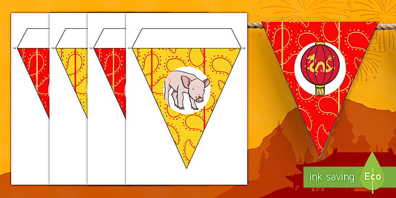 Chinese New Year Display Bunting (Teacher-Made) - Twinkl