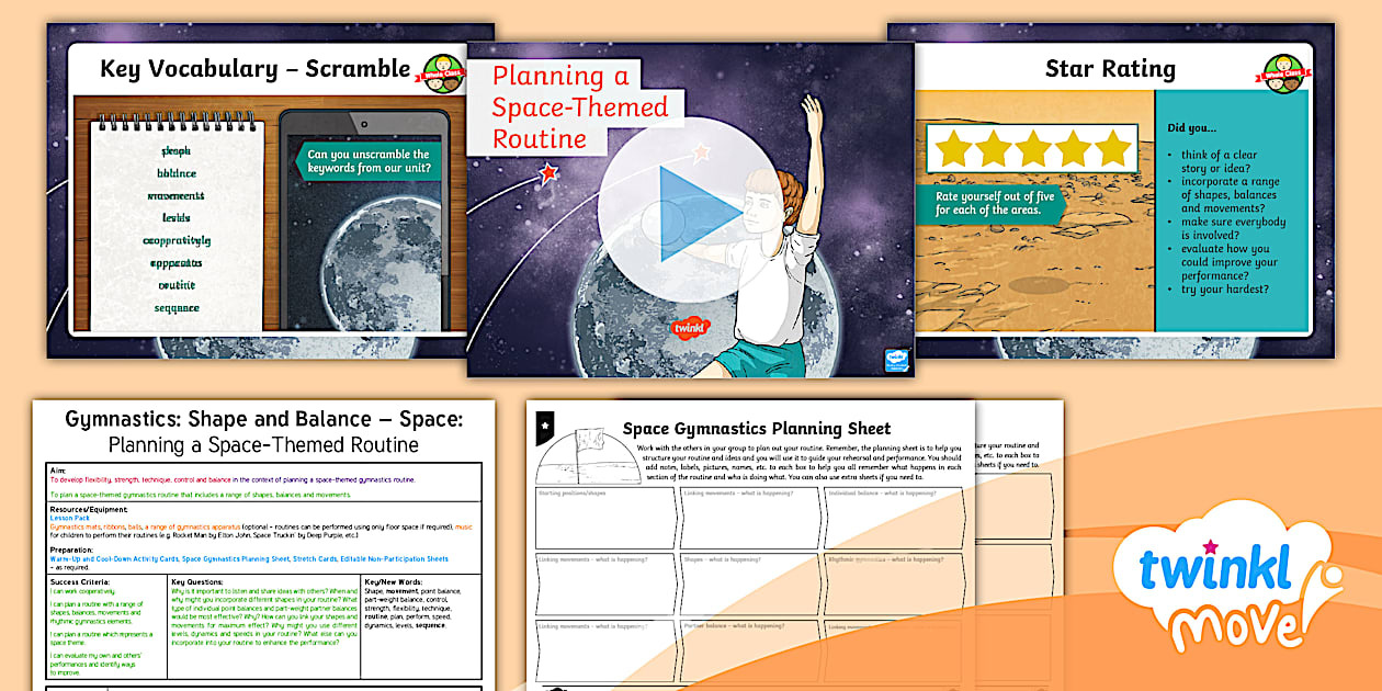 Year 5 Gymnastics: Shape and Balance - Space-Themed Routine