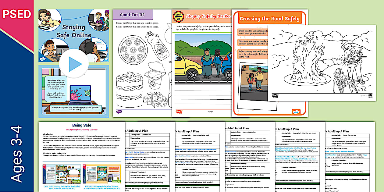 PSED Being Safe Unit Pack Reception (teacher made) - Twinkl
