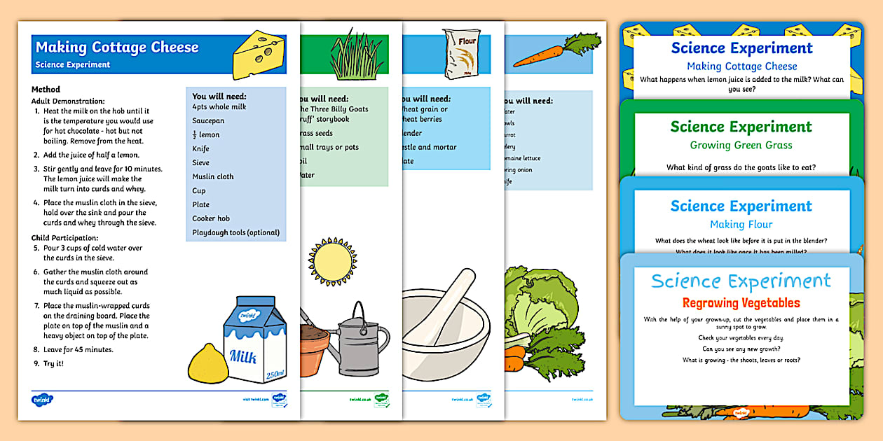 EYFS On the Farm Science Experiments Resource Pack - Twinkl