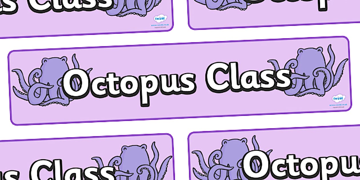 👉 Octopus Class Display Banner (teacher made) - Twinkl