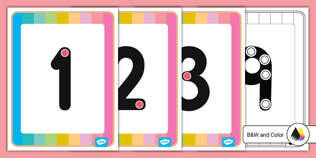 Touch Method Math Posters (teacher made) - Twinkl