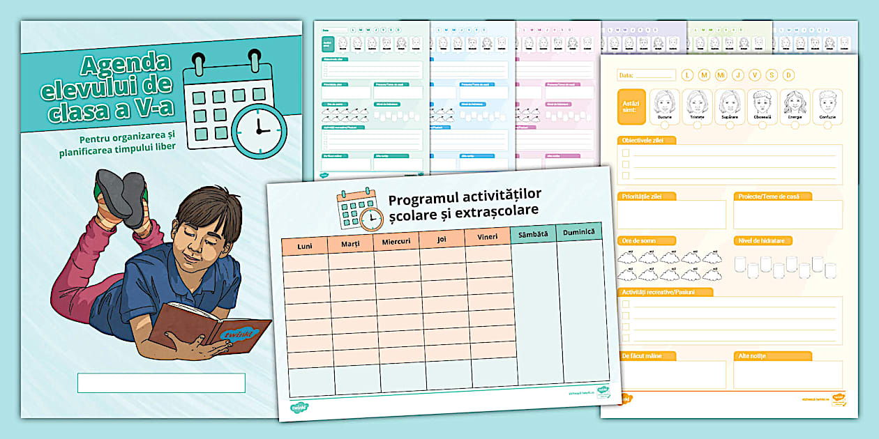 Cum îmi organizez timpul liber în clasa a V-a? - Twinkl