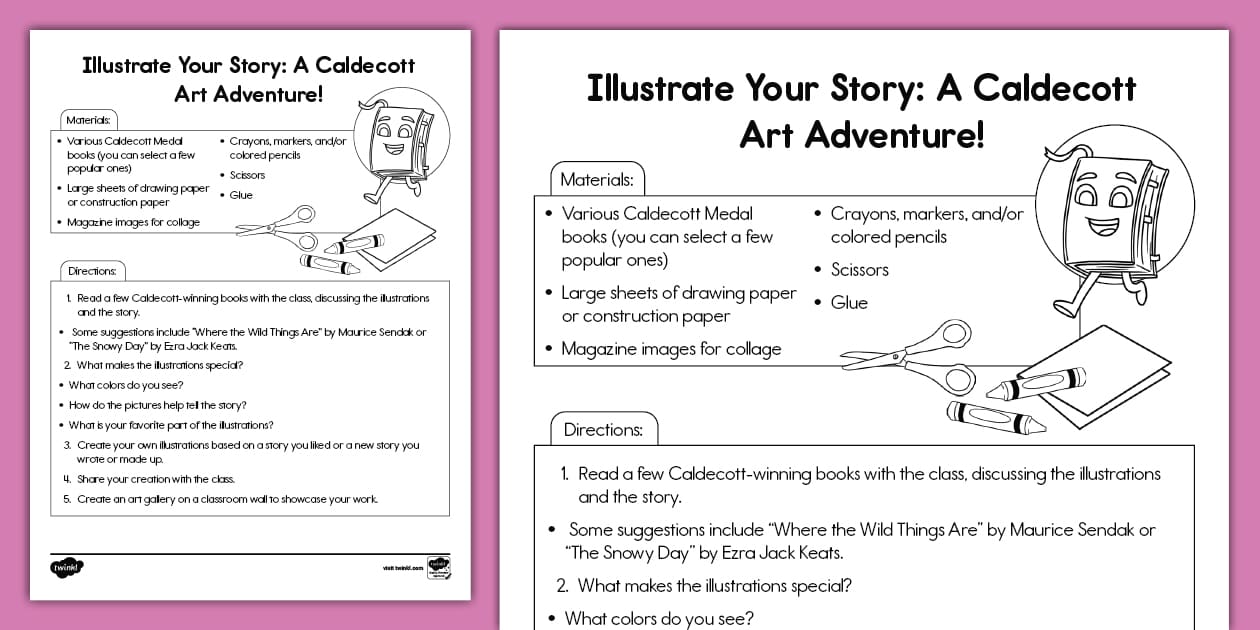Illustrate Your Story: A Caldecott Art Adventure! - Twinkl