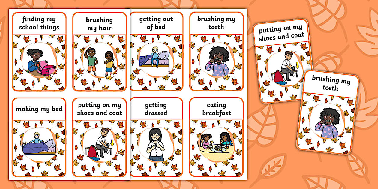 Morning Routine Act it Out Cards (teacher made) - Twinkl