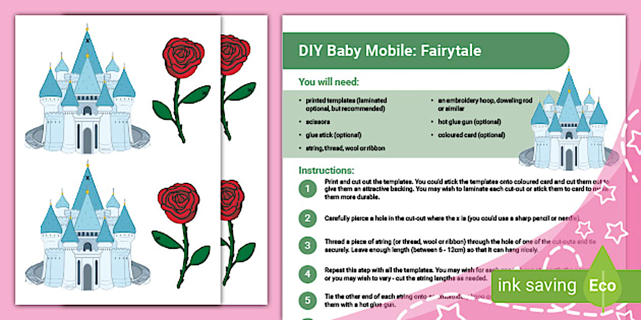 Make Your Own Mobile Kit - Fairytale (teacher made) - Twinkl