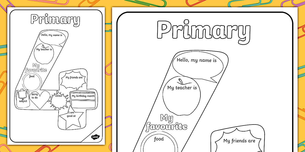 Back-to-School Primary 4 Doodle Activity Sheet - Twinkl