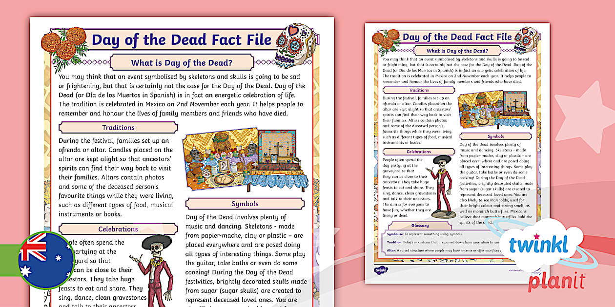 Year 3 Celebrations around World Day of the Dead Fact File