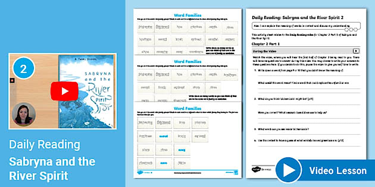 Daily Reading Ages 7-11: Sabryna and the River Spirit (2) Activity Pack