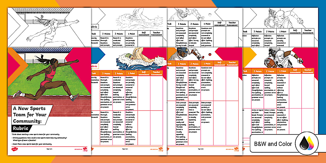 Starting a New Sports Team - Project-based Learning: Rubric