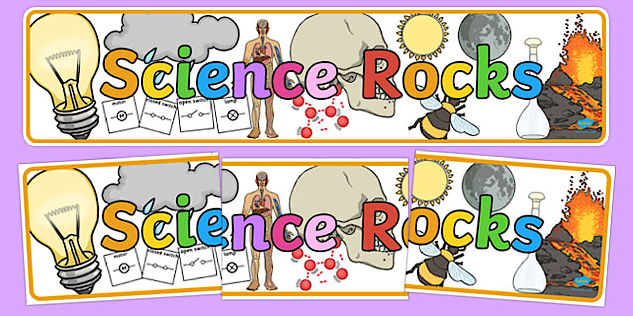 Science Rocks Display Banner (teacher made) - Twinkl