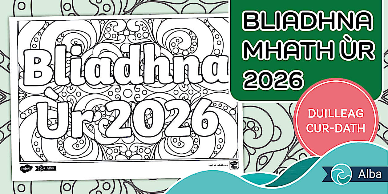 Bliadhna Ùr 2026 - Cur-dath airson Sonas-inntinn