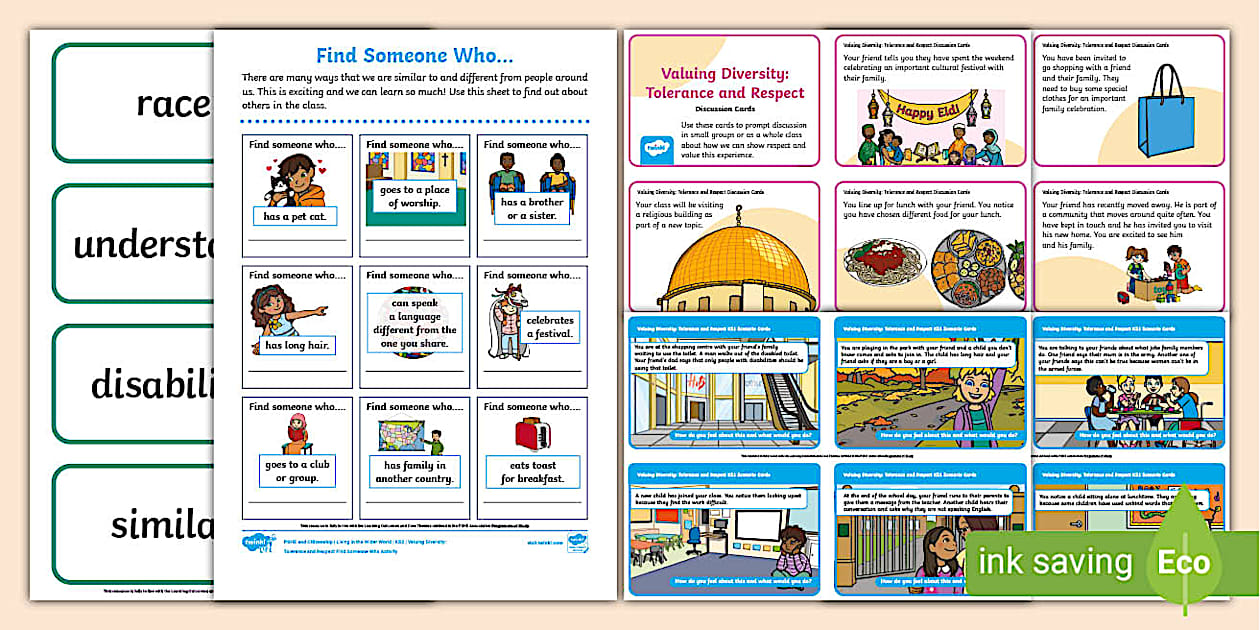 Valuing Diversity and Tolerance KS1 Activity Pack - Twinkl