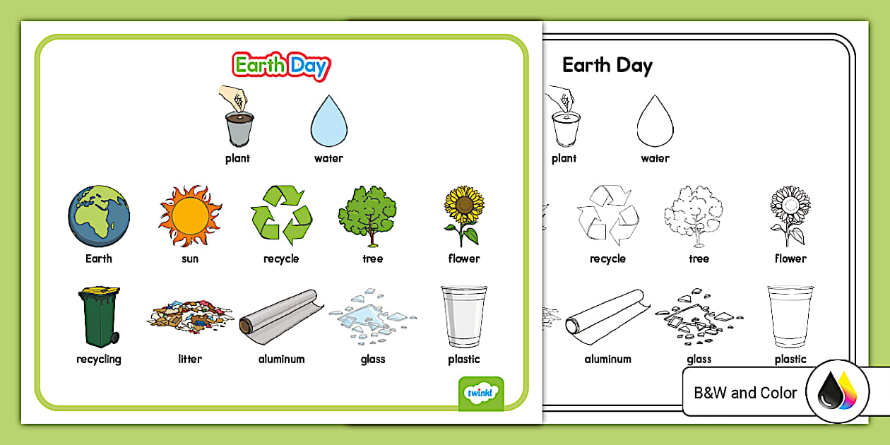 Earth Day Word Mat (Teacher-Made) - Twinkl