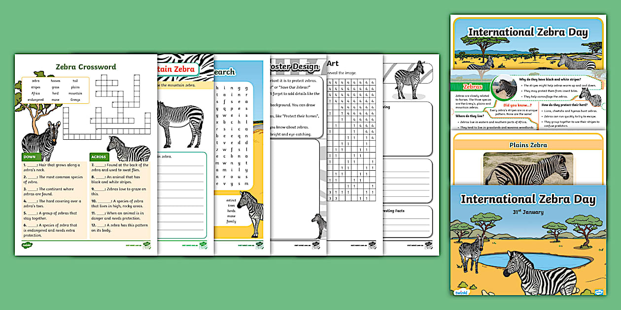 International Zebra Day Resource Pack (l'enseignant a fait)