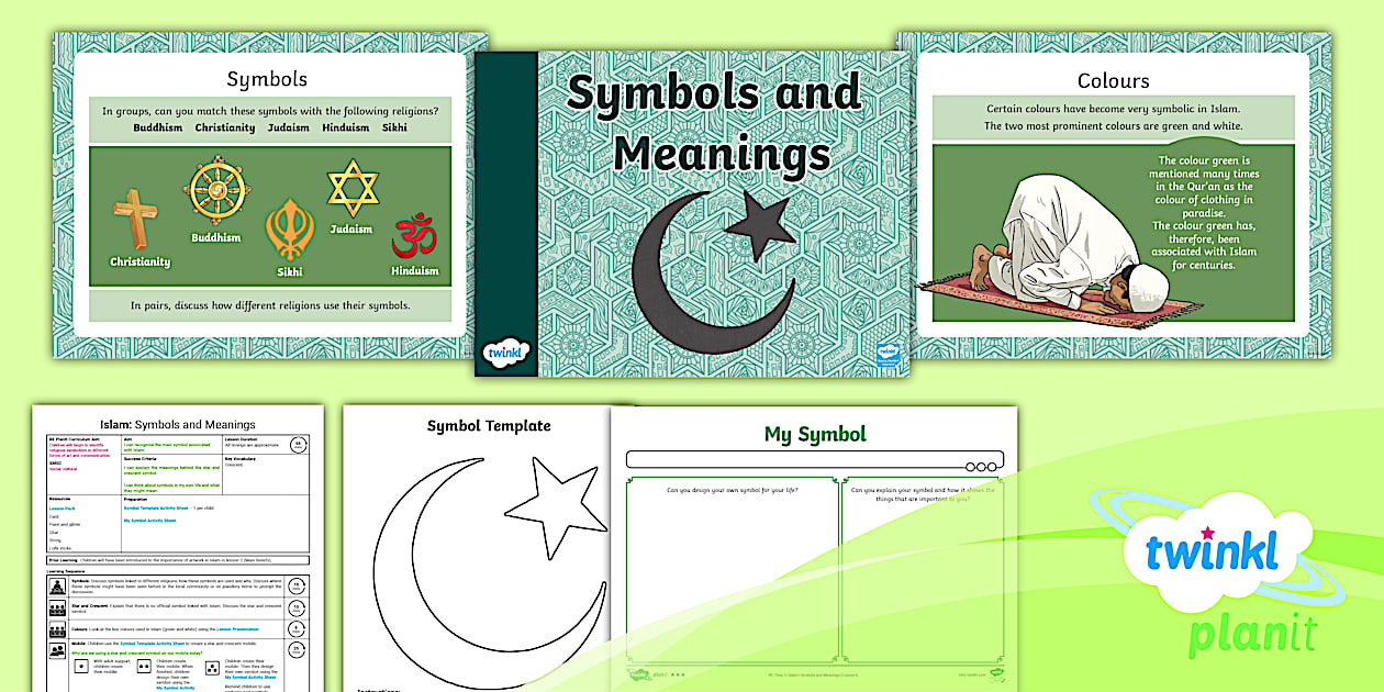 Islam Religion Symbols and Meanings - Year 3 Lesson Pack 6