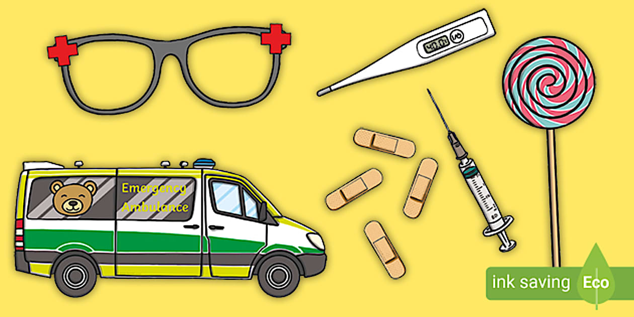 Medical Booth Props (teacher made) - Twinkl