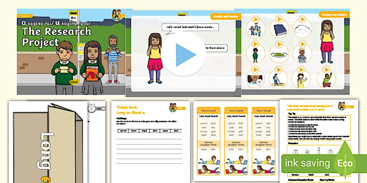 Long Vowel Sounds Level 5 Week 9 Lesson 1 Presentation and Activity Pack