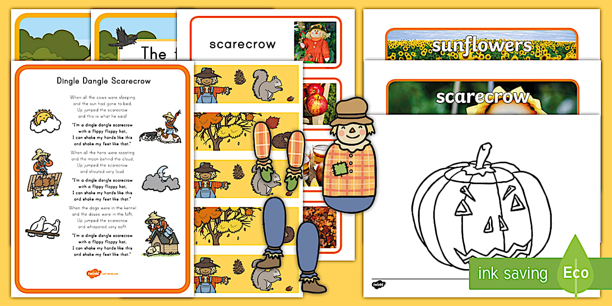 Scarecrow Bulletin Board Pack (Teacher-Made) - Twinkl