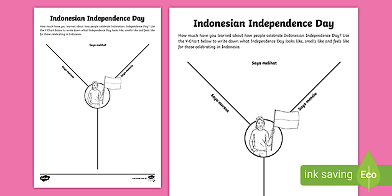 Indonesian Independence Day Y Chart (teacher made) - Twinkl