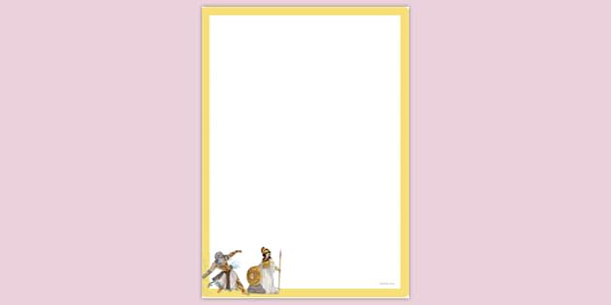 Greek God and Goddess Page Border | Page Borders | Twinkl