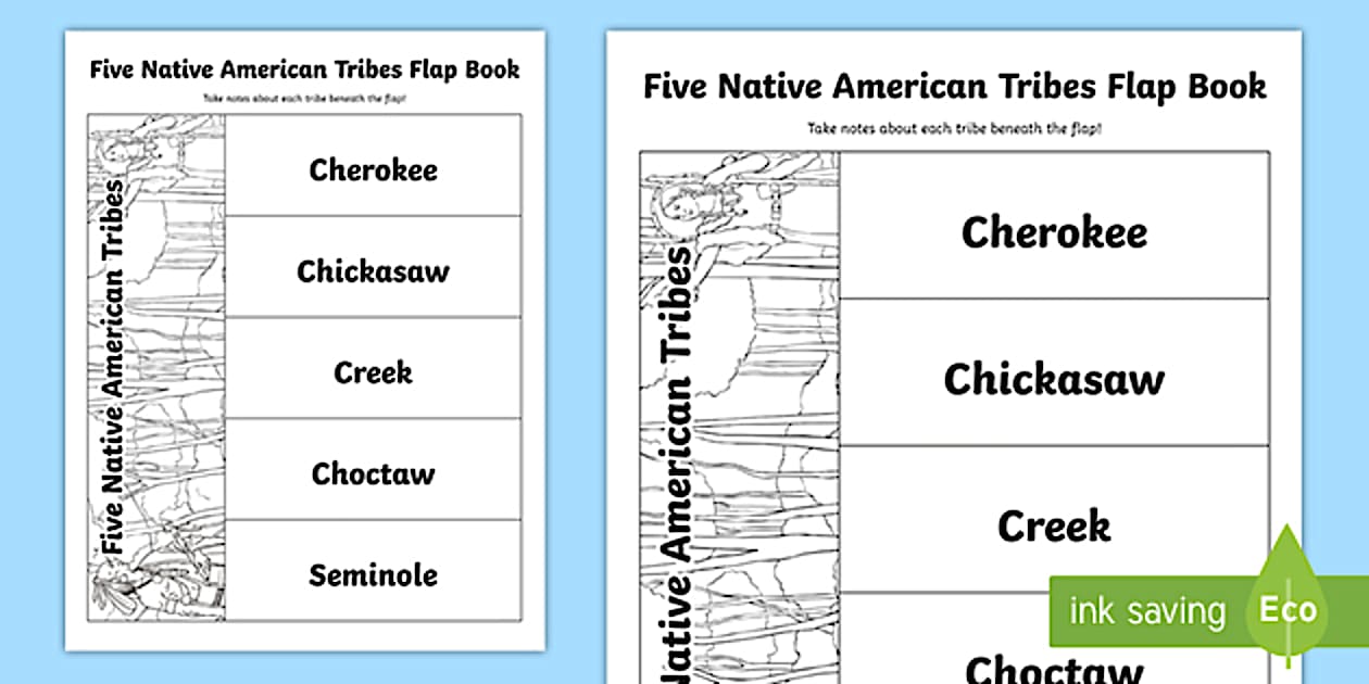 Five Native American Tribes Flap Book (Teacher-Made)