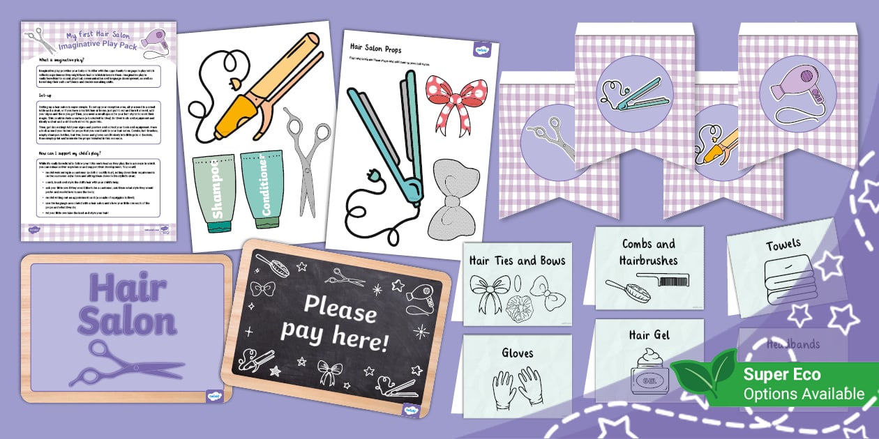 Hair Salon Imaginative Play Pack | My First Toys - Twinkl