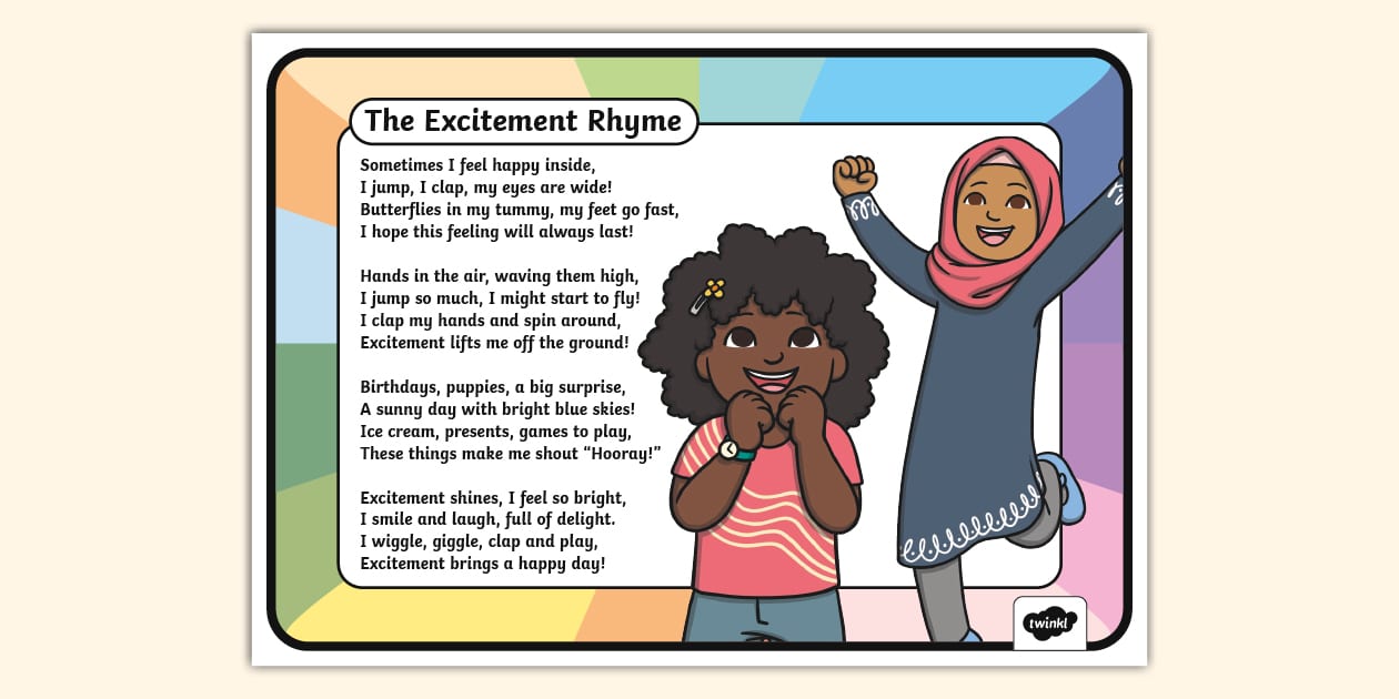The Excitement Rhyme (professor feito) - Twinkl