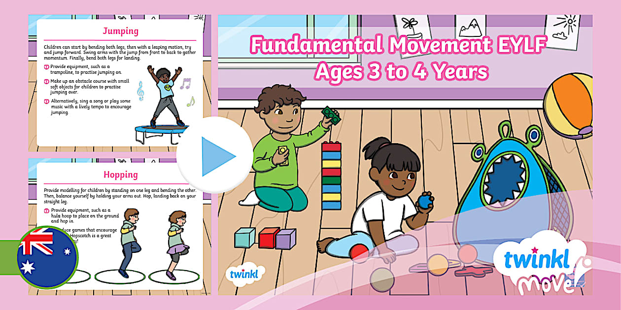 Fundamental Movement Presentation 3 to 4 Years - Twinkl