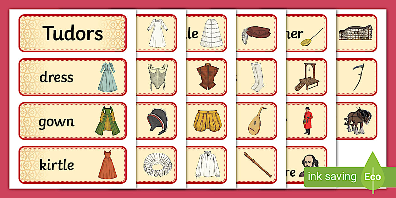 The Tudors Word Cards (teacher made) - Twinkl