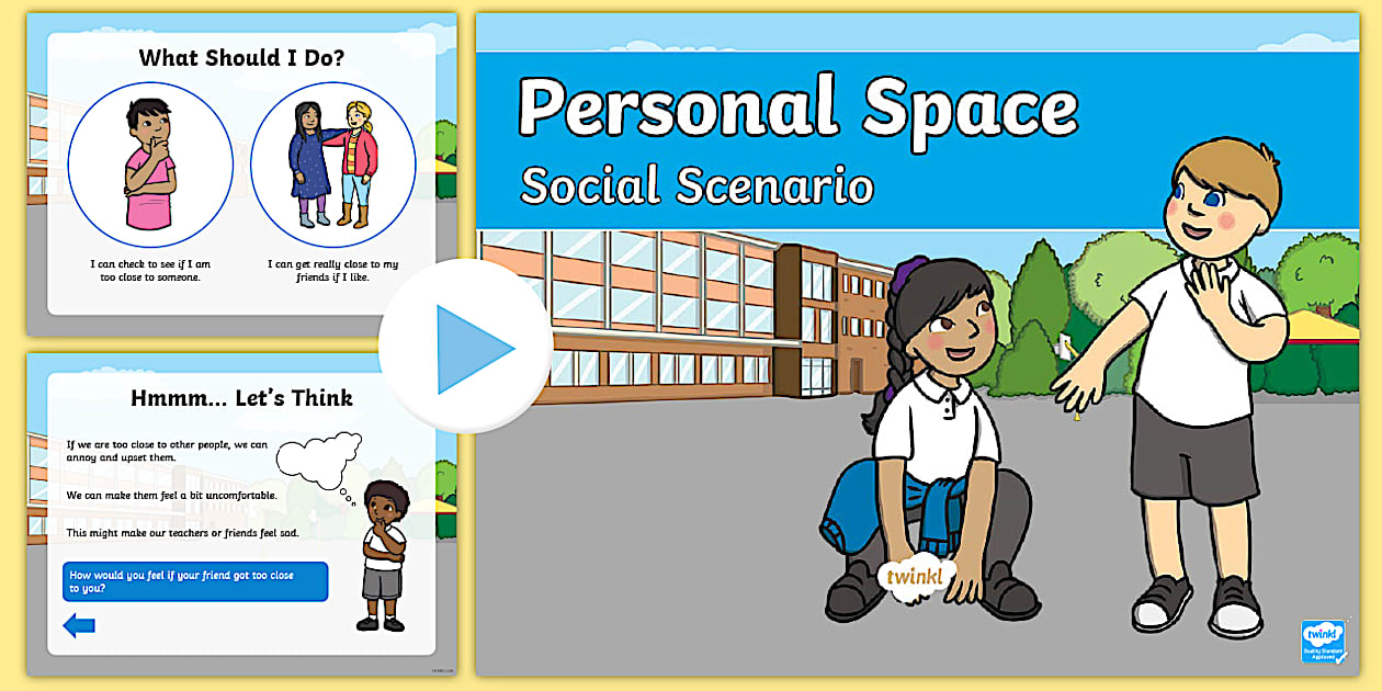Personal Space Social Scenario PowerPoint (teacher made)
